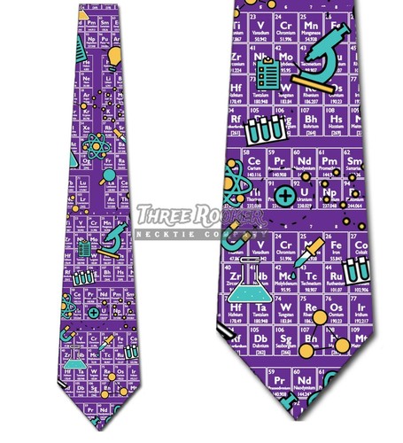 Science Ties Mens DNA Chemistry Tie Periodic Table Necktie | eBay
