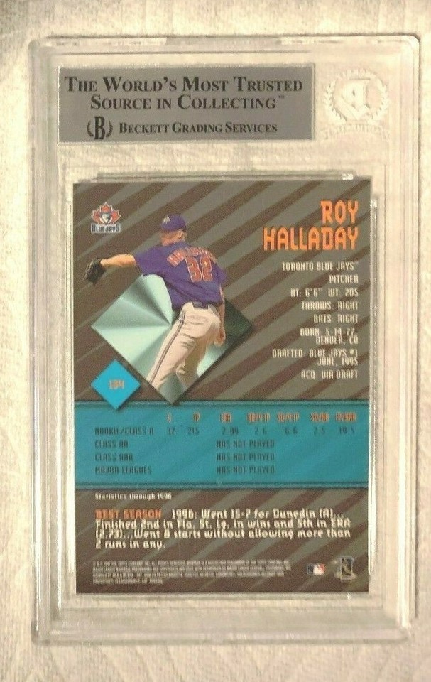 ROY HALLADAY 1997 Bowmans Best signed auto autographed Rookie Card BAS ...