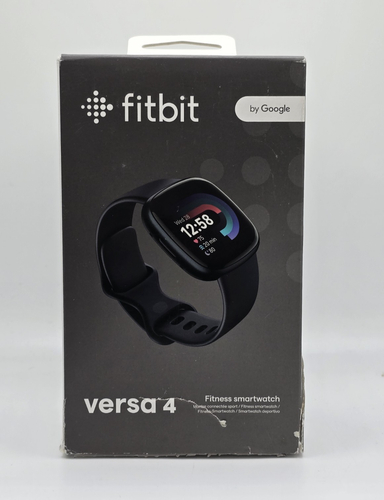 Fitbit Versa 4 Fitness Smartwatch - Graphite & Black | eBay