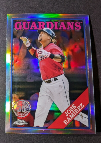 2023 Topps Chrome 35th Anniversary #88BC-17 Jose Ramirez Cleveland ...