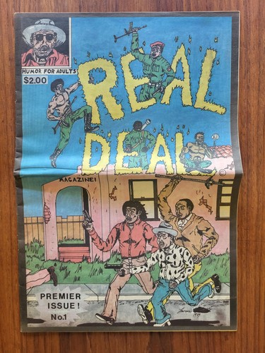 Real Deal Magazine #1 R.D. Bone and Lawrence Hubbard 1st Print 1989 Hip ...