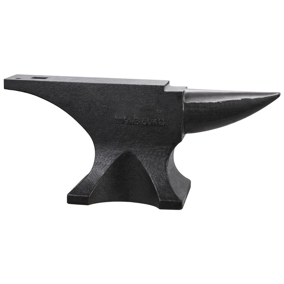 Single Horn Anvil 110 lbs Cast Steel Anvil Round Horn Anvil for ...