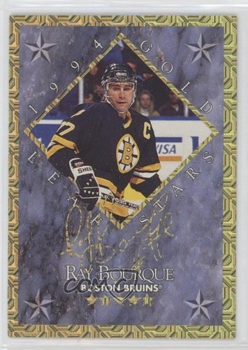 1994-95 Leaf Gold Leaf Stars /10000 Brian Leetch Ray Bourque #6 HOF | eBay