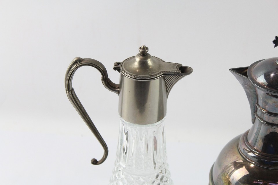Elkington SIlver Plate Communion Ewer / Jug & Claret Jug / Wine ...