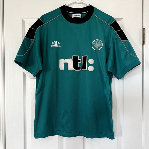 Vintage Celtic FC Training Kit Medium 1999-2001 Leisure Shirt Umbro NTL ...