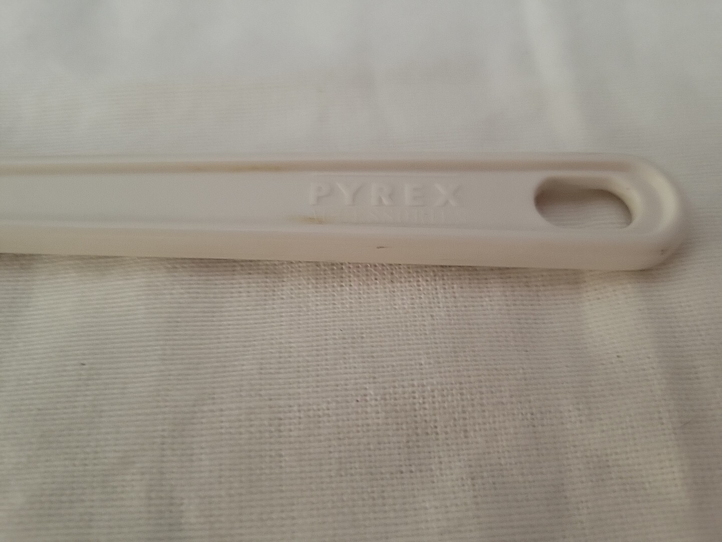Vtg Pyrex Accessories Rubber Spatula Bowl Scraper All Purpose White ...
