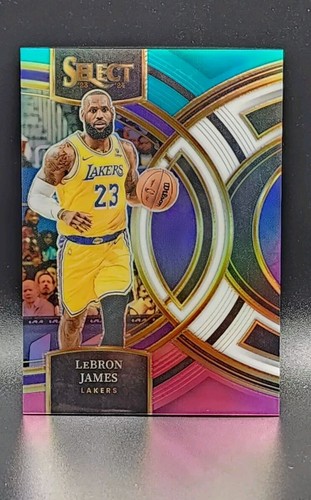 2023-24 Select - Premier Level Teal White Pink Prizm #135 LeBron James ...