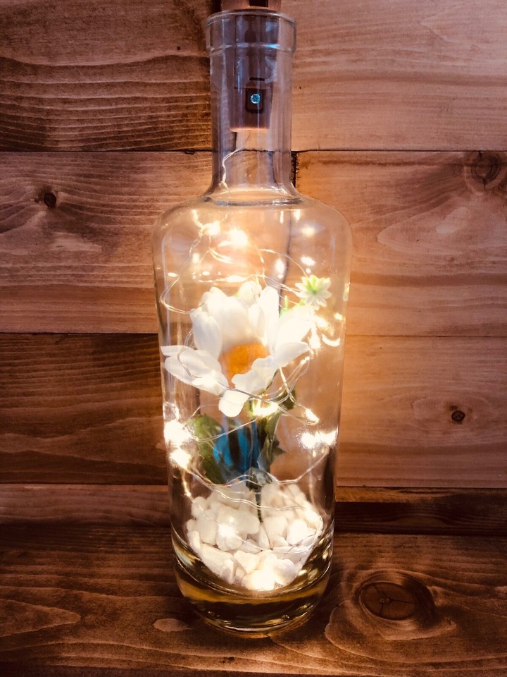 Glass Lily Tulip Flower Party Gift Lantern LED Wedding Table ...