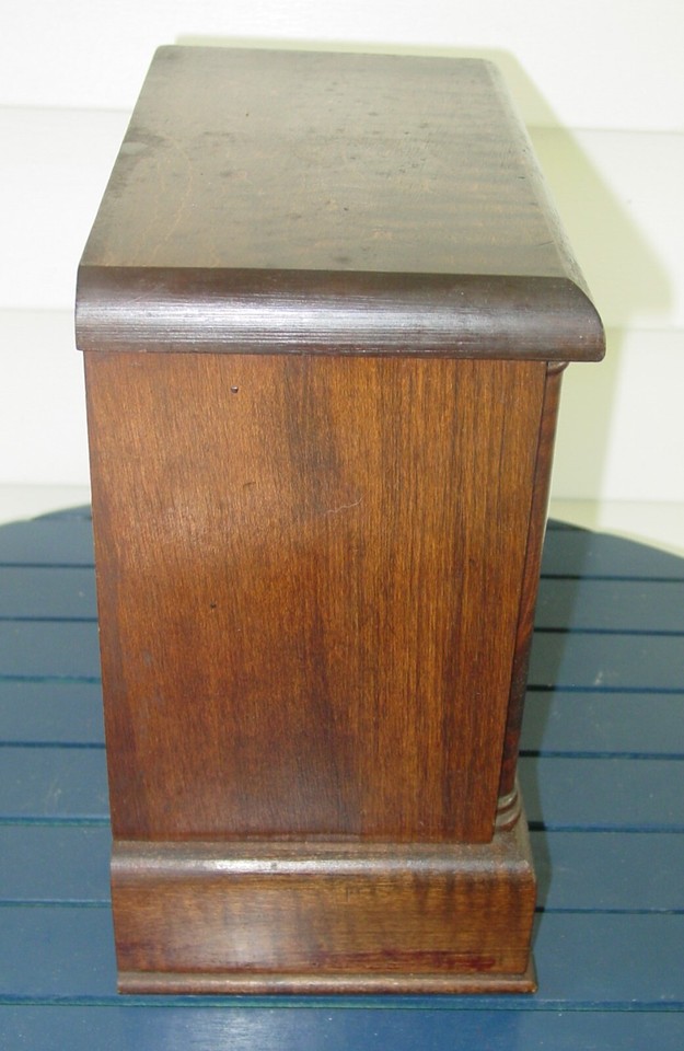 Antique Lovely Sessions Clock Co. Wooden Wind Up Pendulum Clock with ...