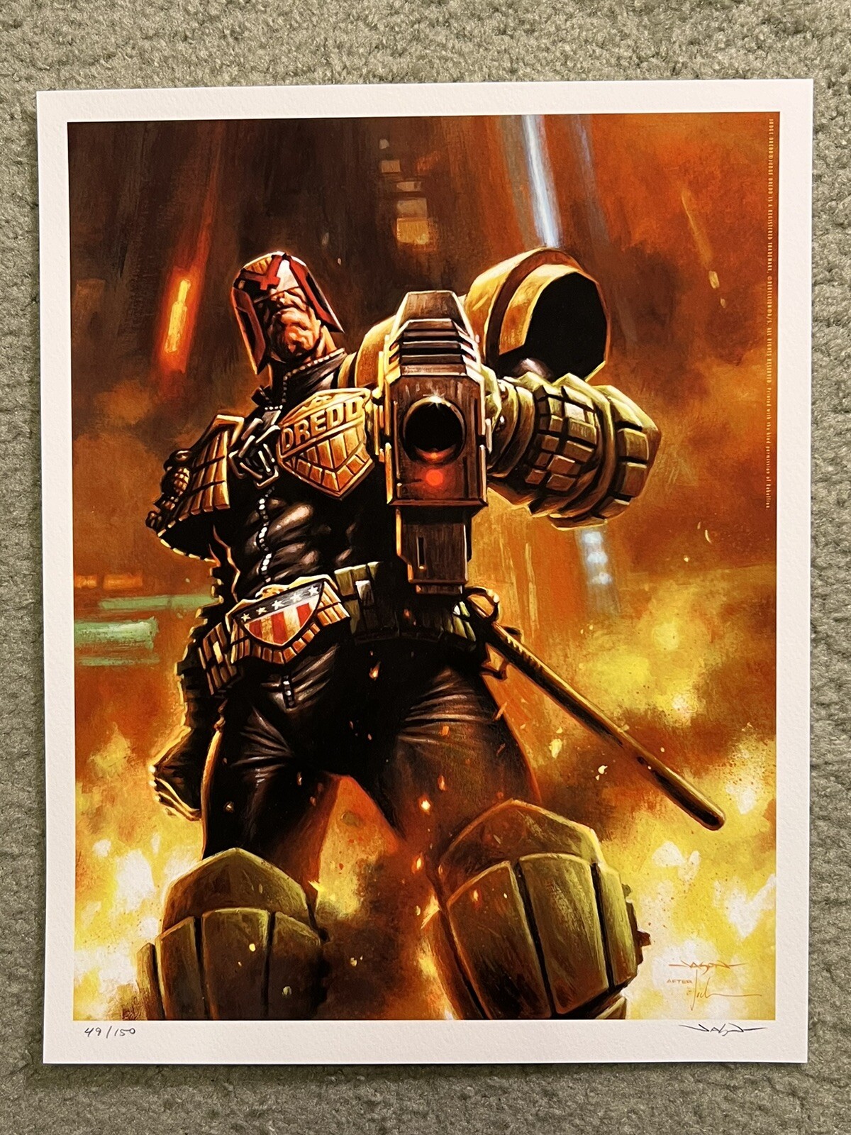 Judge Dredd 2000 AD Comic Movie Art Print Poster Mondo Jason Edmiston | eBay