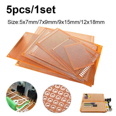 DIY PCB Universal Prototype Matrix Circuit Board Stripboard - MULTIPLE ...