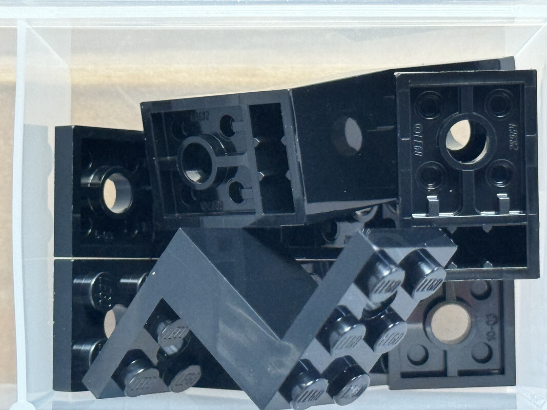 LEGO Parts - Black Bracket 5 x 2 x 2 1/3 with 2 Holes - No 76766 - QTY ...