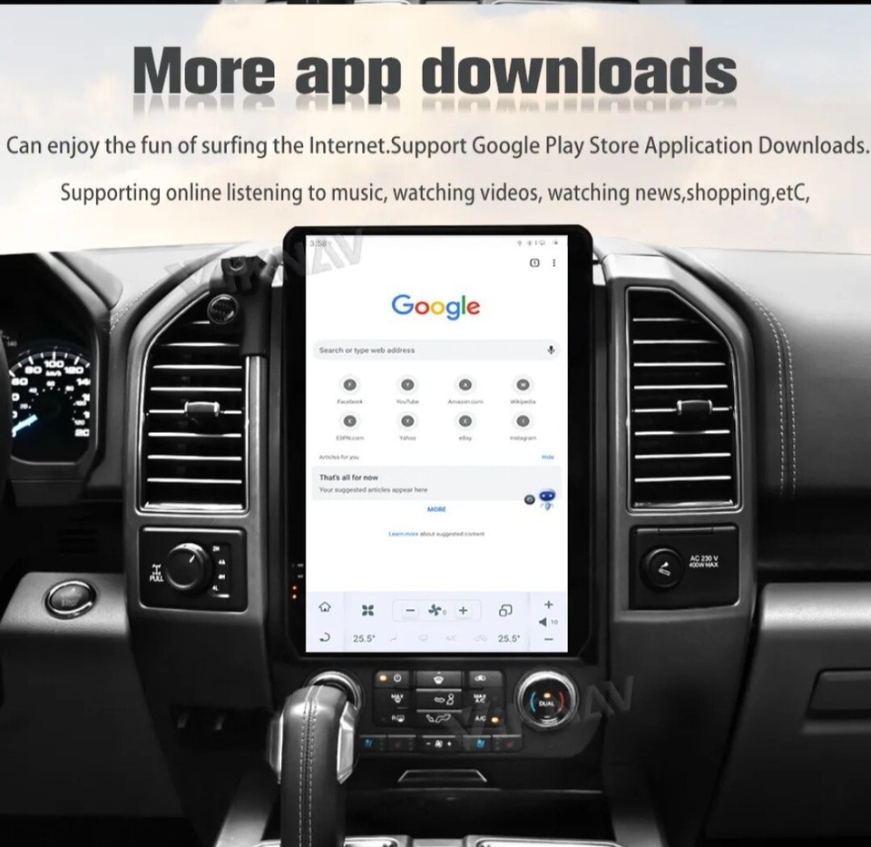 14.5inch Screen Car Radio For Ford F150 2015 -2022, Raptor Android 12 ...