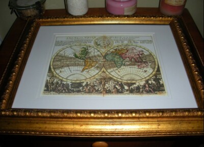 1736 World Map TETRAGRAMMATON Jehovah's Witnesses Watchtower Bible ...