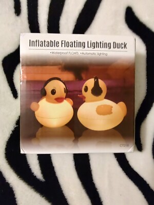 Solar Powered Duck Pool Lights Waterproof, 16-Inch Outdoor LED Glow ...