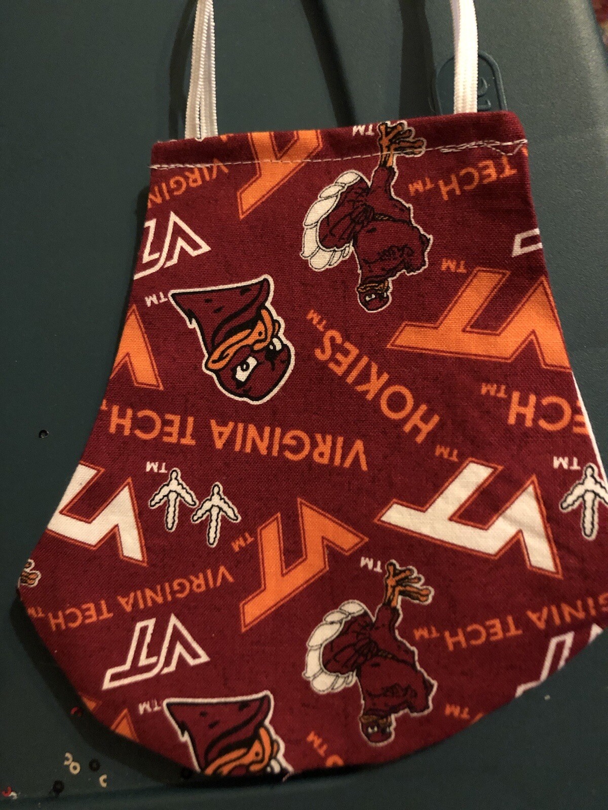 HOKIE VIRGINIA TECH Vintage ADULT Face Mask nose bridge filter pocket ...