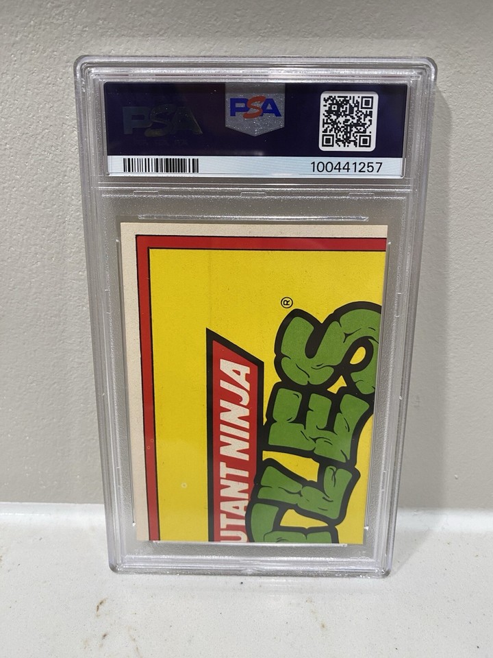 1989 Topps TMNT Ninja Turtles #7 Cowabunga Sticker Card PSA 9 | eBay