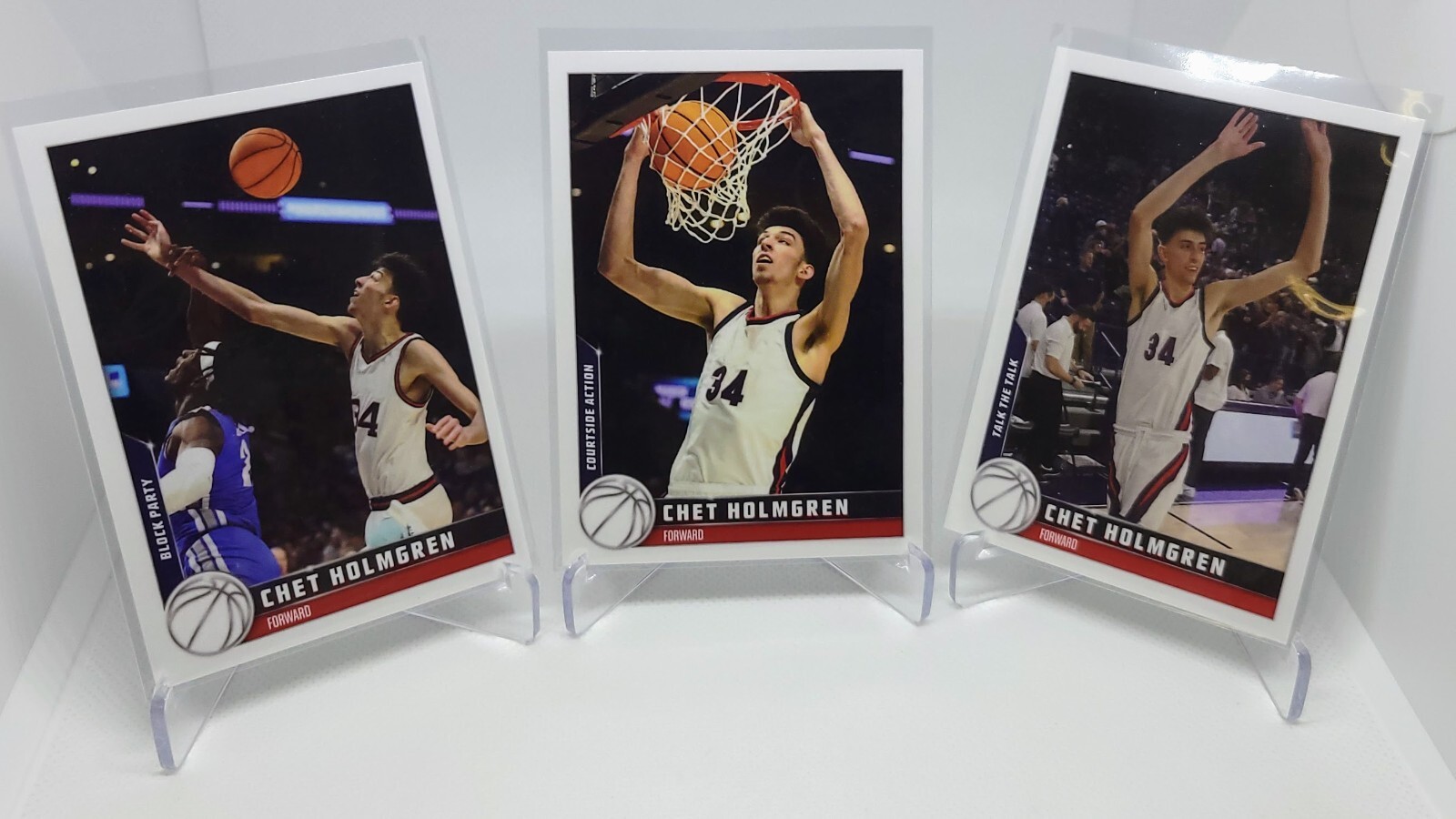 2022 Topps X Chet Holmgren Rookie Cards Lot of 3 #15 #6 #27 OKC Thunder ...