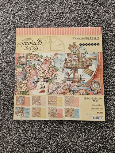 Graphic 45 8x8 Paper IMAGINE Full Pad NEW! | eBay