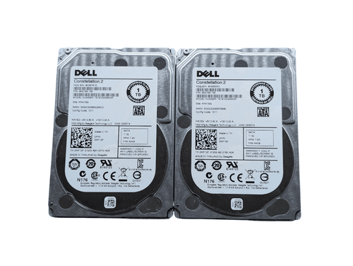 LOT OF 2 Dell 1TB WF12F 2.5" SATA Enterprise Hard Disk Drive ...