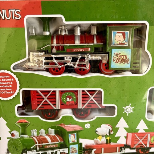 Peanuts Snoopy Christmas Express 12 Pc. Train Set Lights & Sound 2021 9 ...