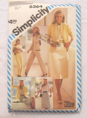 Simplicity Pattern 6364 Misses Go-Everywhere Skirt Pants Blouse - Size ...