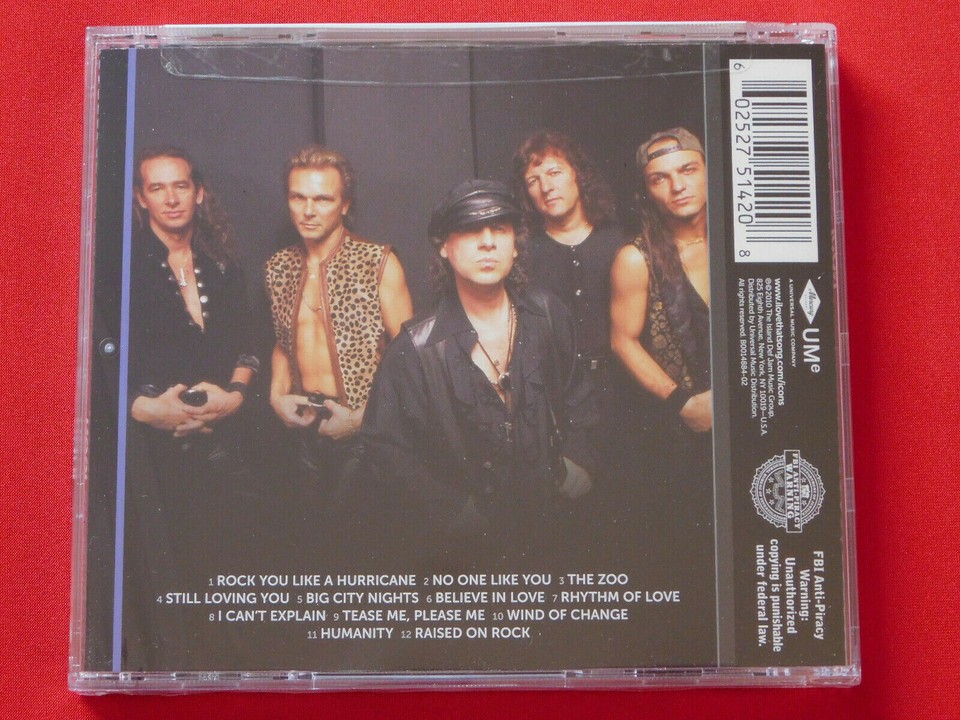 Scorpions Icon Hits Collection CD Rock You Hurricane No One Like You ...