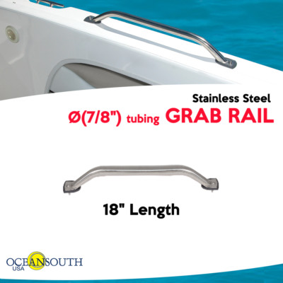 Oceansouth Boat Grab Rail 18" x 7/8" Stainless Steel | eBay