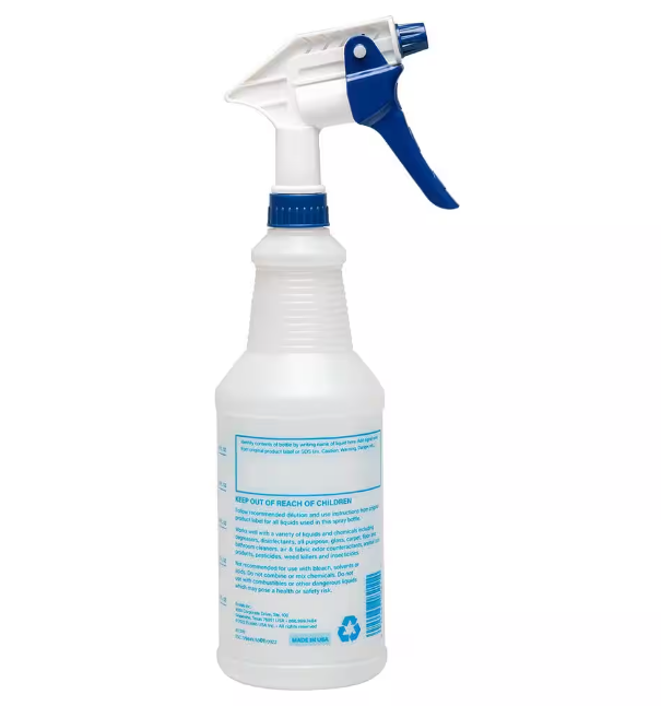 32 oz Heavy Duty Pro Spray Bottle, Chemical Resistant High-Output ...