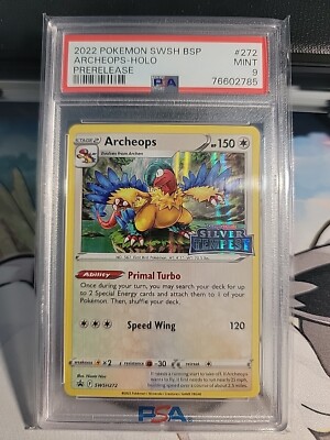 PSA 9 Pokémon TCG Archeops SWSH272 Holo Promo PRERELEASE | eBay