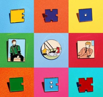 EXO-CBX SMTOWN GIFTSHOP OFFICIAL GOODS CBX PIN BADGE SEALED | eBay