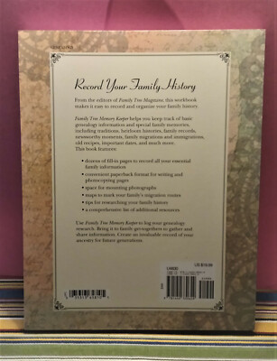 Family Tree Memory Keeper : Your Workbook for Family History, Stories ...