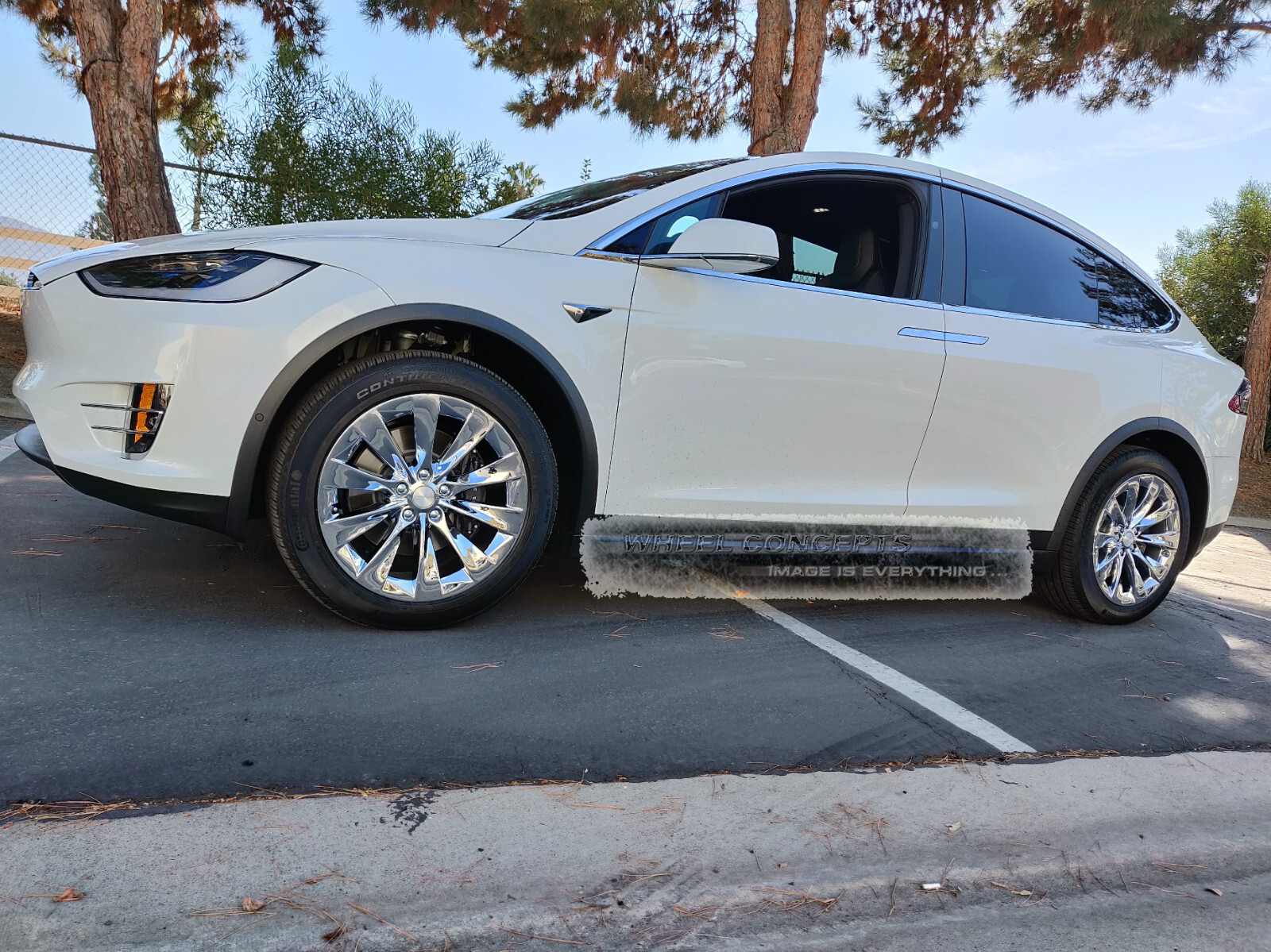 20" Tesla Model X Chrome-Plated Factory OEM Wheels Rims | Set of 4 ...