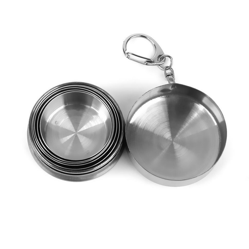 Stainless Steel Folding Cup Telescopic Collapsible Outdoor Travel ...