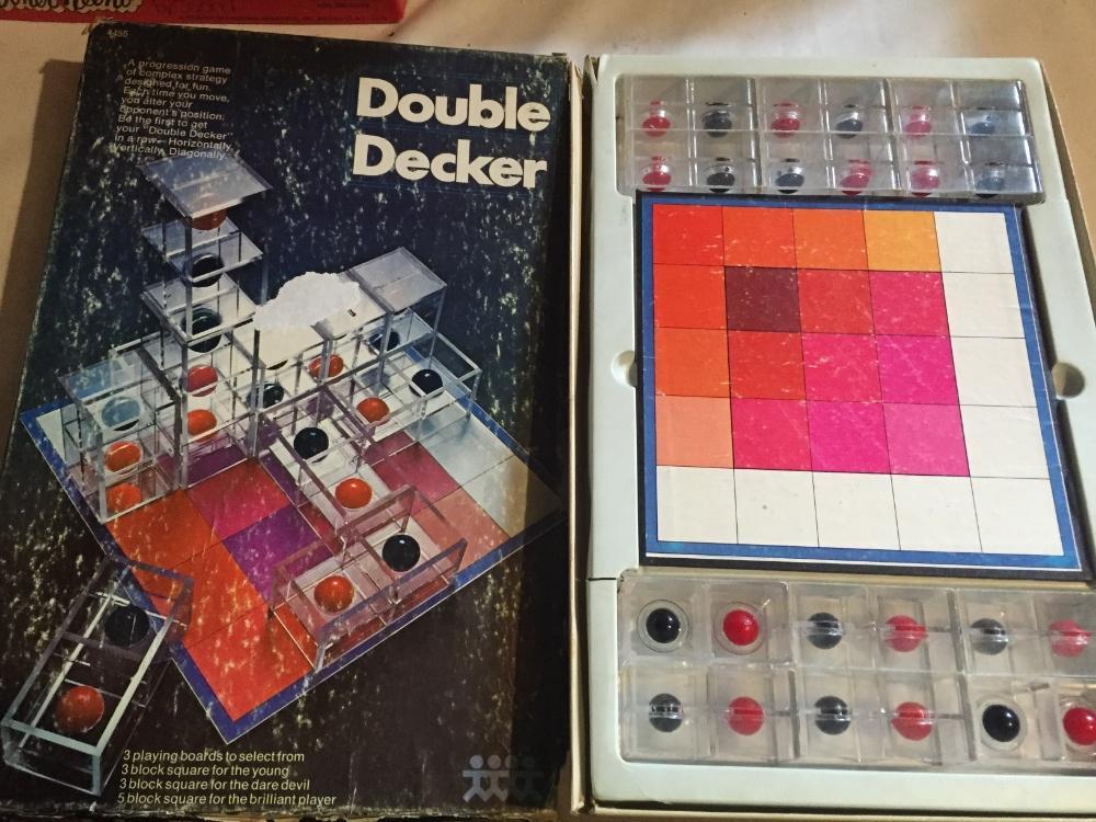 1971 Double Decker Game Pressman 4455 AKA Cube Fusion House of Games ...