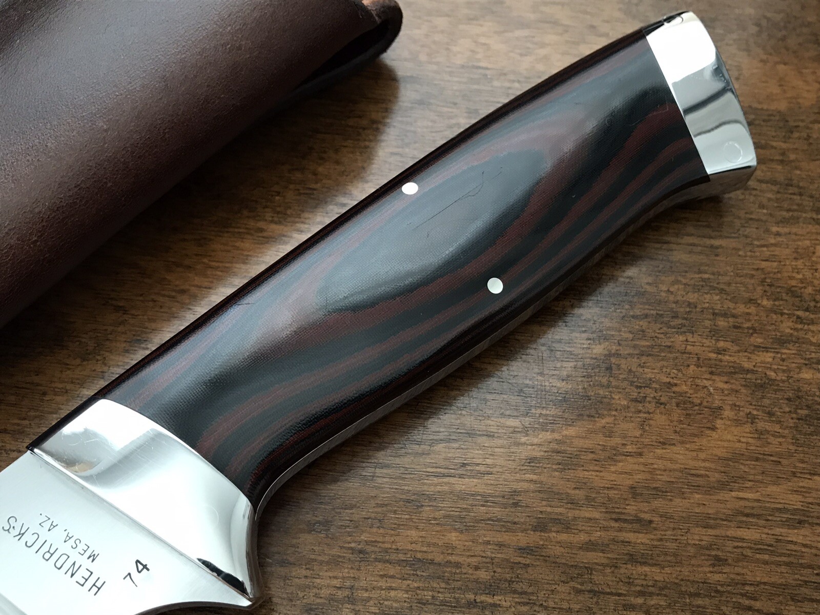 Larry Hendricks Custom Kangaroo Fixed Blade Knife | eBay