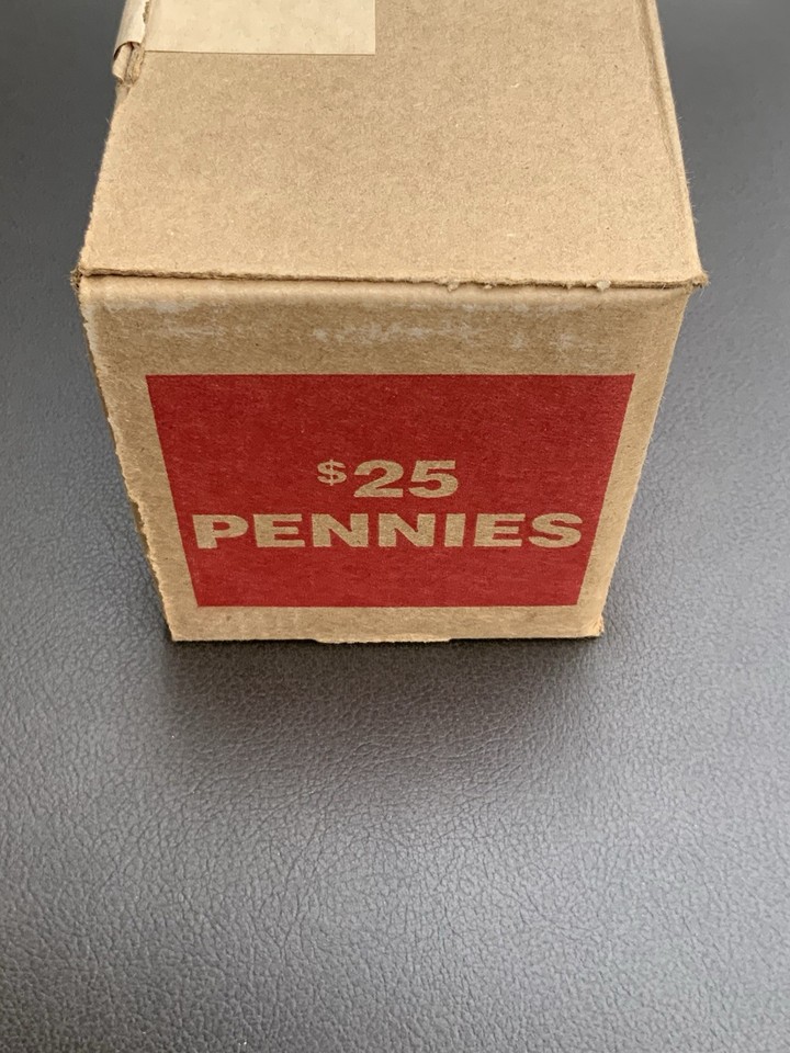 (1) LINCOLN CENT BANK BOX (50 Rolls)- $25 FV CIRCULATED | eBay