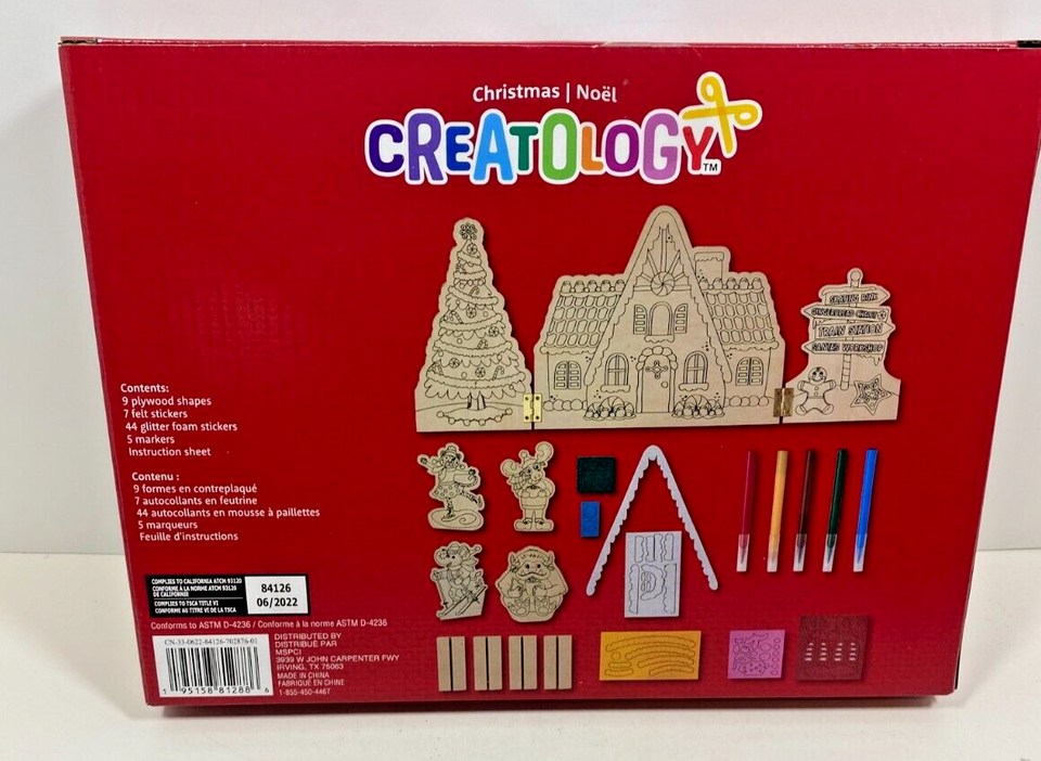Creatology Wood Scene Craft Kit Christmas Village New Sealed | eBay