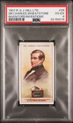 1907 R & J Hill Inventors & Their Inventions #26 SR. CHARLES WHEATSTONE ...