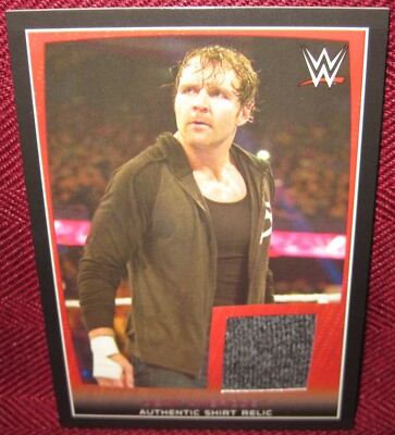 2015 TOPPS WWE ROAD TO WRESTLEMANIA SHIRT RELIC DEAN AMBROSE | eBay