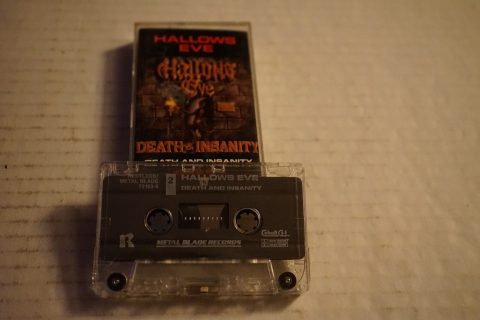Hallows Eve Death and Insanity Cassette Tape 1986 Thrash Metal Blade ...