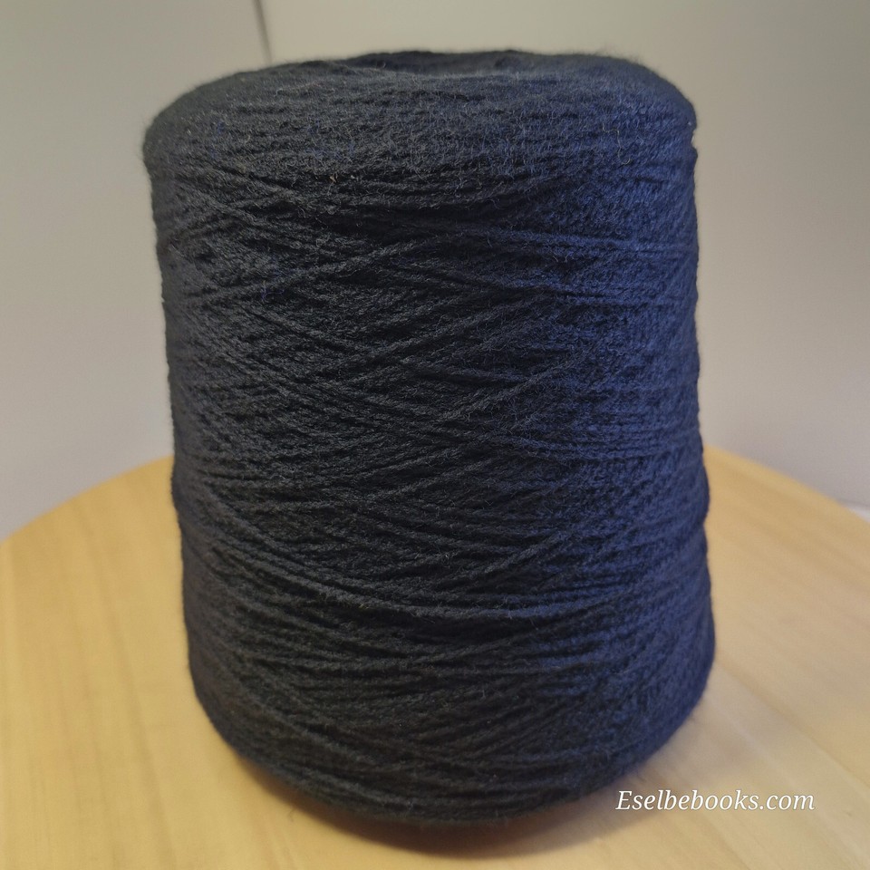 Unbranded Machine Knitting Yarn - 503 grams - 4ply black acrylic (C89 ...