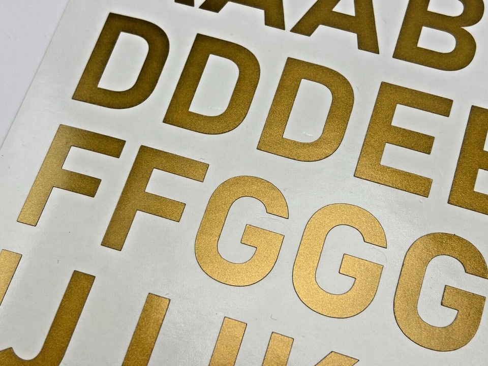 3X Alphabet & 0-10 Vinyl Decal Numbers - Mailbox, Wall, Address, Locker ...