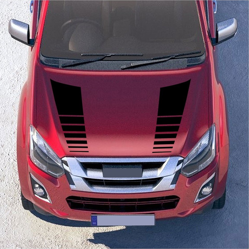 Hood Racing Stripes Stickers Auto Graphic Decal Vinyl Car Truck ...