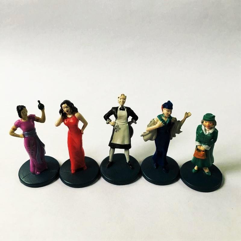10pcs 2002 Clue GAME Suspects Pawns Tokens Movers Characters Figures ...
