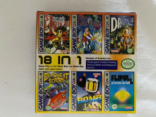 NINTENDO GAMEBOY ADVANCE COLOR GBC 18 IN 1 CIB Lupin Lode Dragon ...