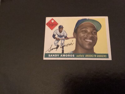1955 Topps #75 Sandy Amoros EX+ Rookie | eBay