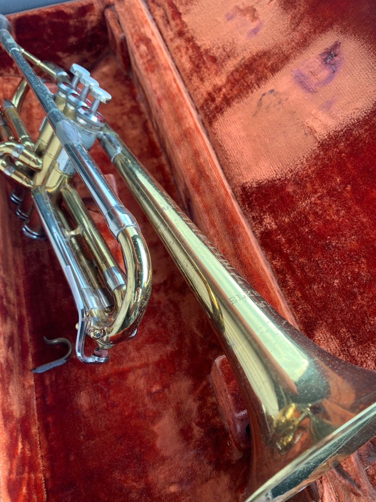 Antique Getzen Deluxe 90 brass Trumpet w/ Original Case Mouthpiece | eBay