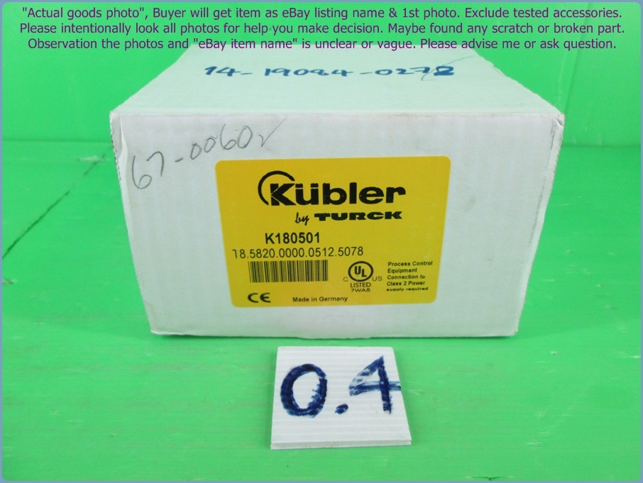 Kubler T8.5820.0000.0512.5078, Encoder as photo, sn:7796, NEW in box ...