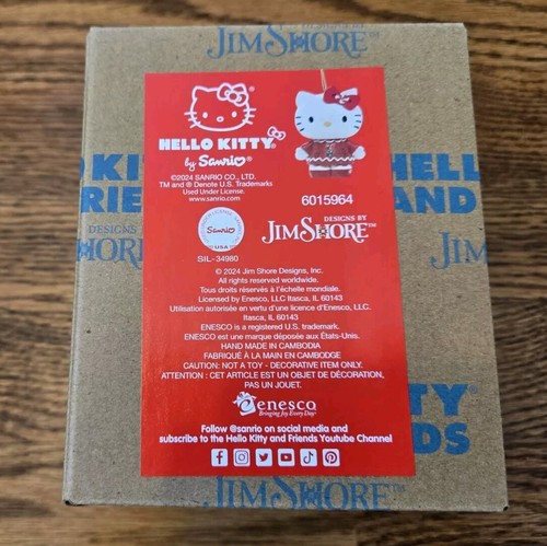 Jim Shore Hello Kitty Gingerbread Christmas Ornament 6015964 NIB | eBay
